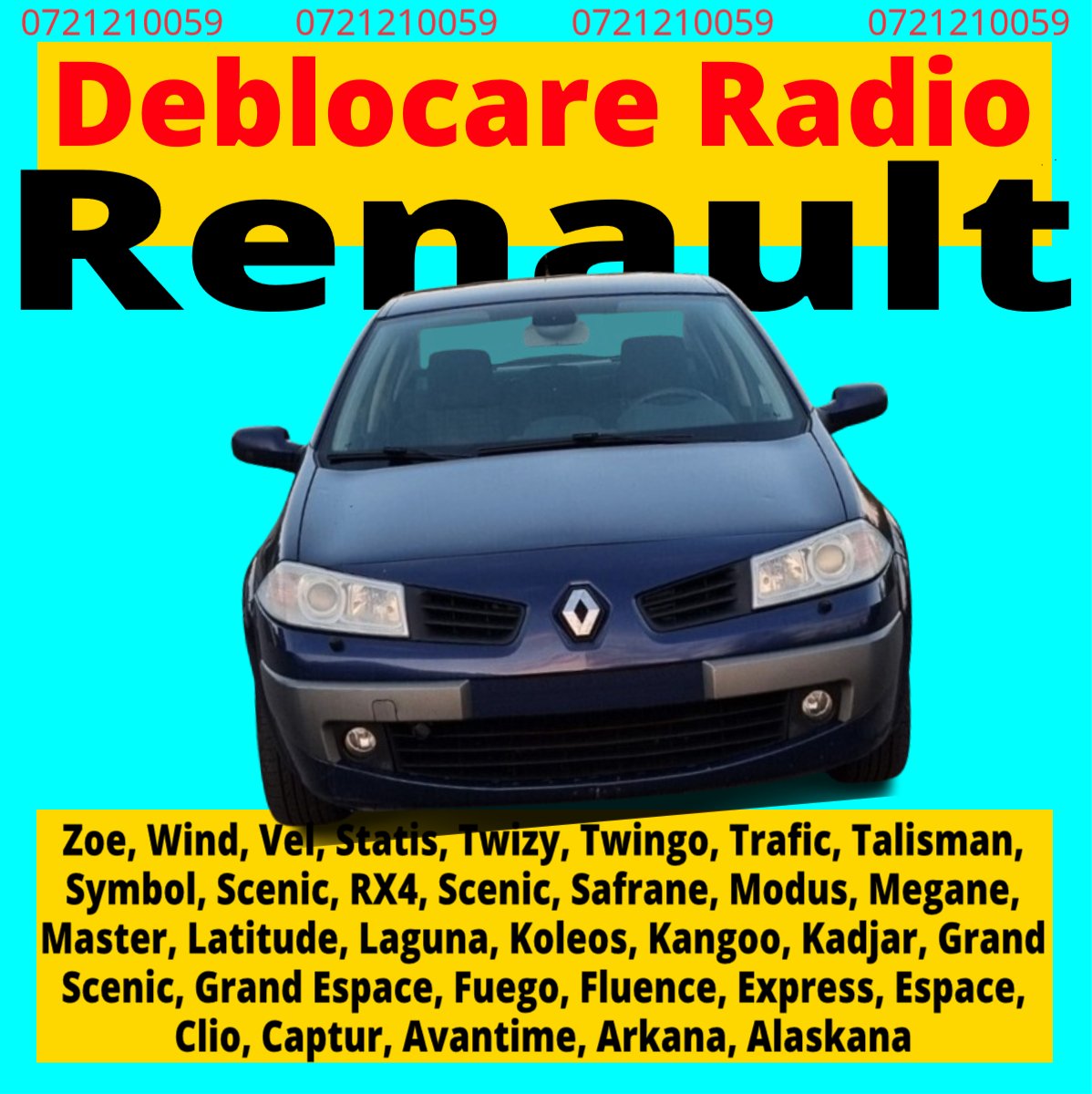 Decodare Radio Renault Express, Espace, Clio